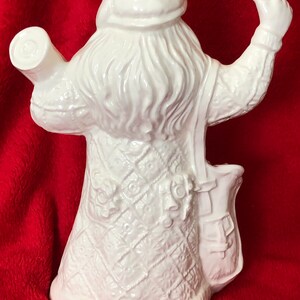 Milk Glass Glazed Father Time Santa Claus by Jmdceramicsart - Etsy