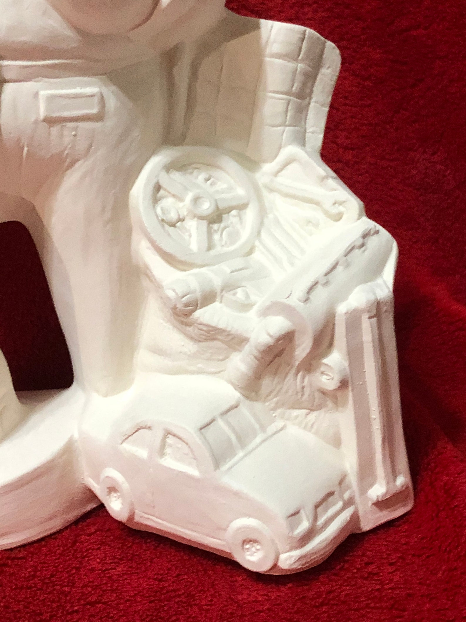 Racing Santa Ceramic Bisque Ready to Paint | Etsy