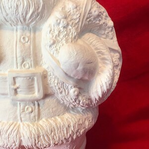 Rare Gare Molds Santa With Deer and Wreath in Ceramic Bisque Ready to ...