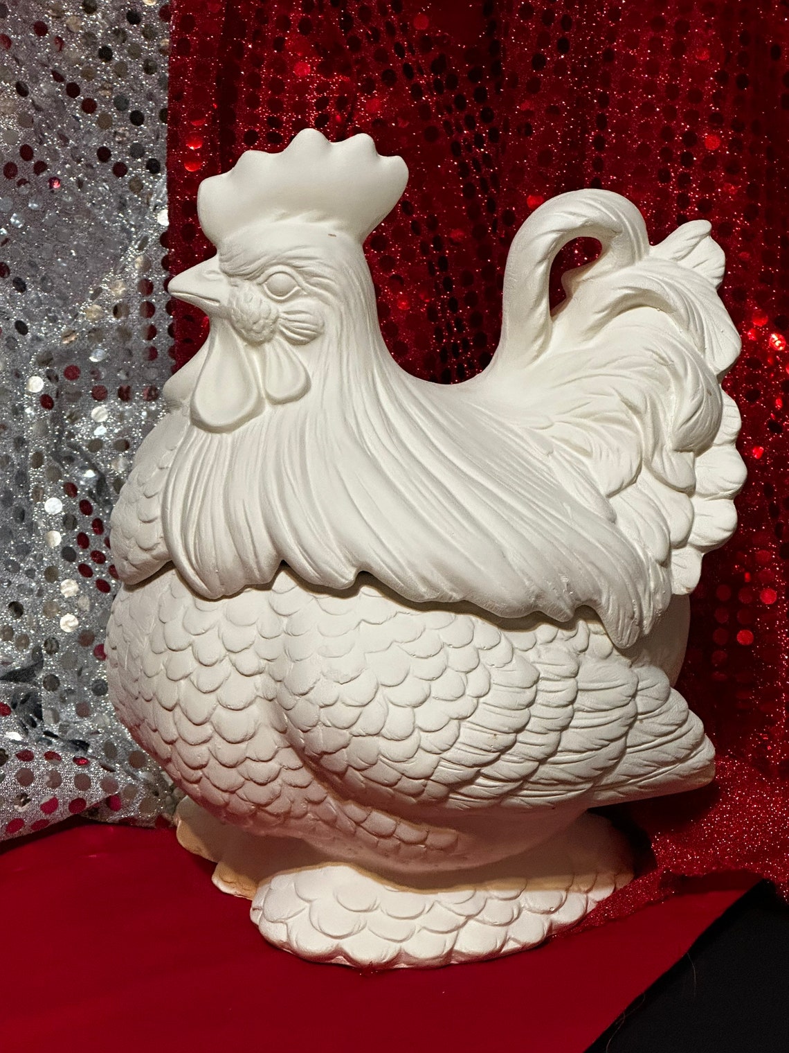 Rare Atlantic Molds Hen Cookie Jar in Ceramic Bisque Ready to Paint by ...