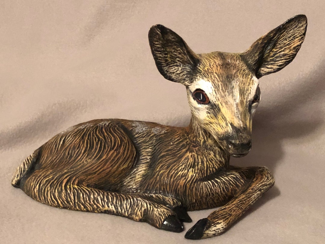 Ceramic Dry Brushed Baby Deer Using Mayco Softee Stains - Etsy
