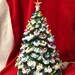 Cramer Molds Green Glazed Christmas Tree With Snow, Multicolor Bulbs ...