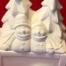 2 Piece Mayco's Snow People Lid With Cart in Ceramic Bisque Ready to ...