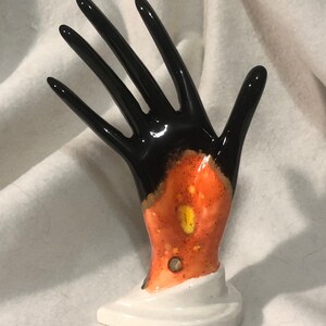 Glazed Ceramic Ring Hand by Jmdceramicsart - Etsy