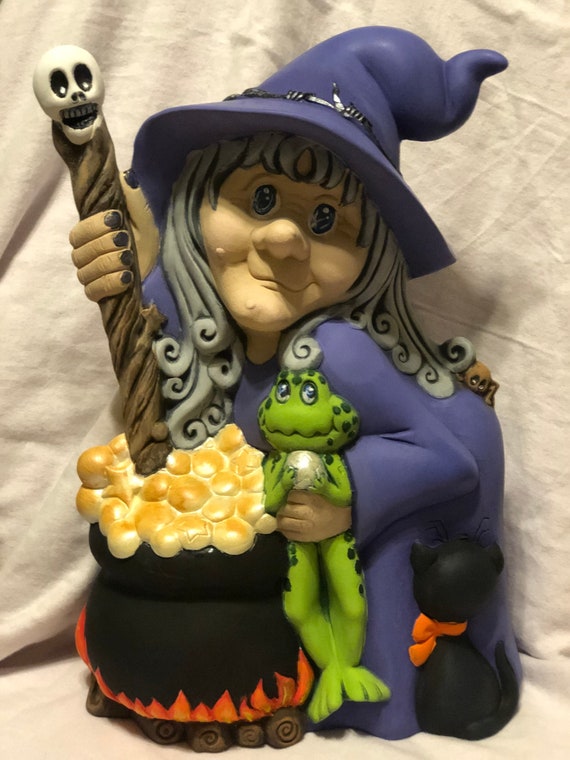 Ms Wicked Witch Dry Brushed Using Mayco Softee Stains by - Etsy