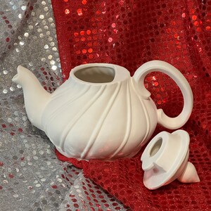 Gare Molds Spiral Teapot in Ceramic Bisque Ready to Paint by ...