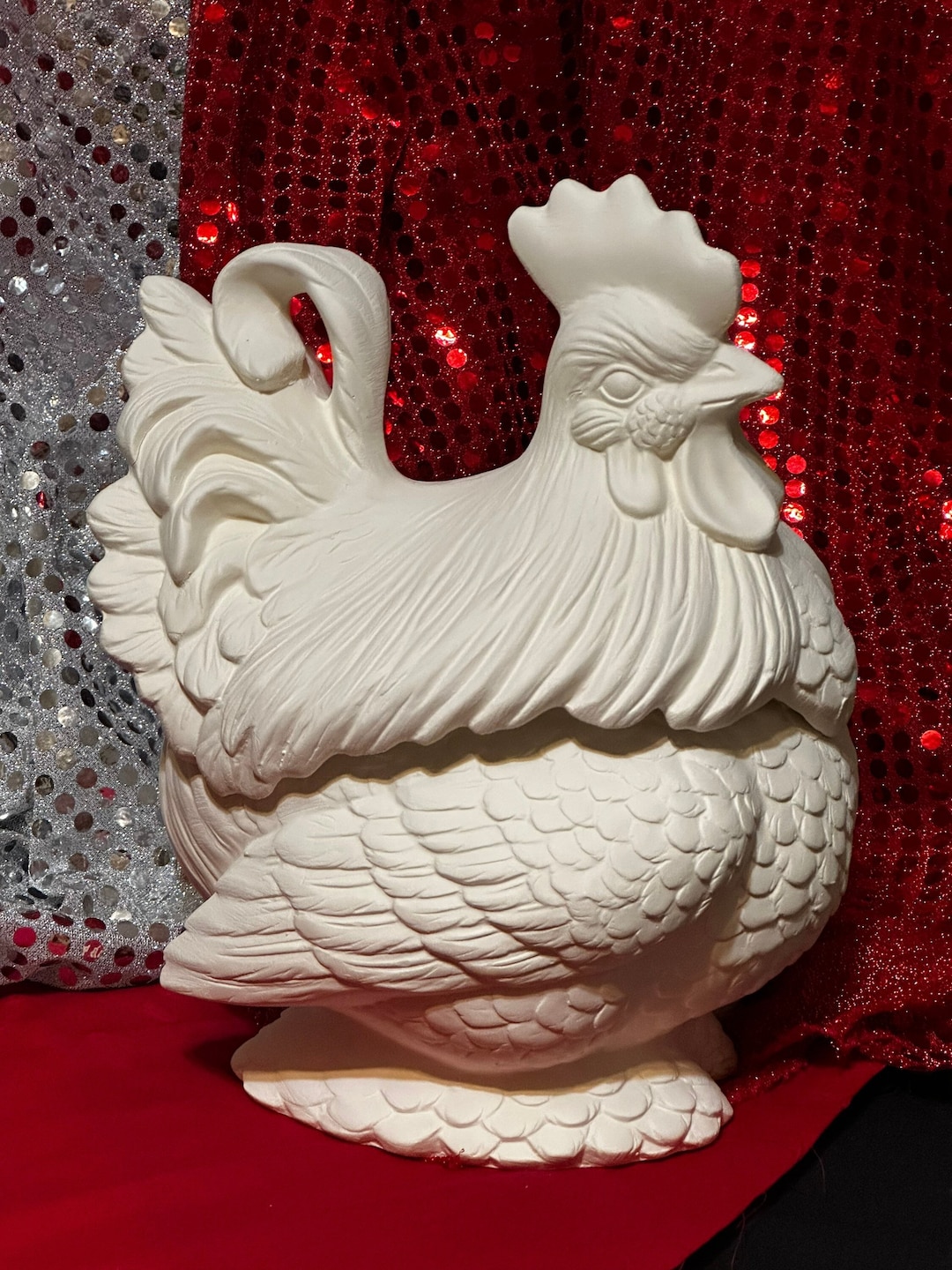 Rare Atlantic Molds Hen Cookie Jar in Ceramic Bisque Ready to Paint by ...