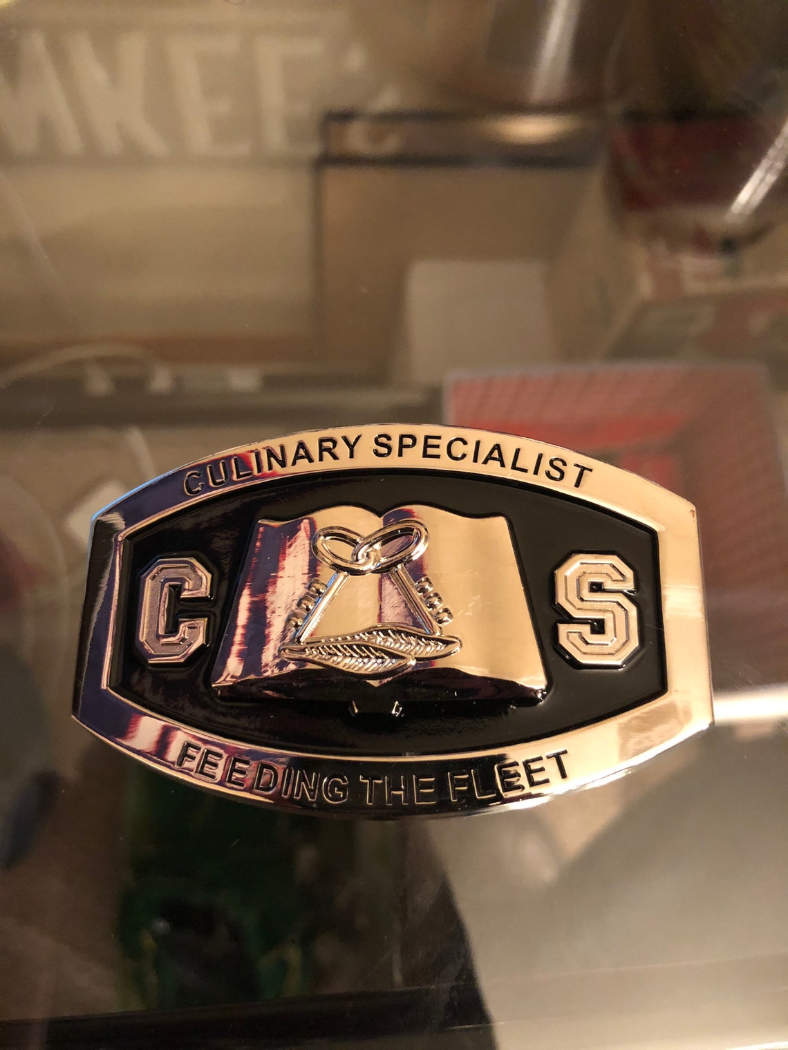 USN CS Culinary Specialist Belt Buckle Navy Silver E6 And Etsy USN CS Culinary Specialist Belt Buckle Navy Silver E6 And Etsy