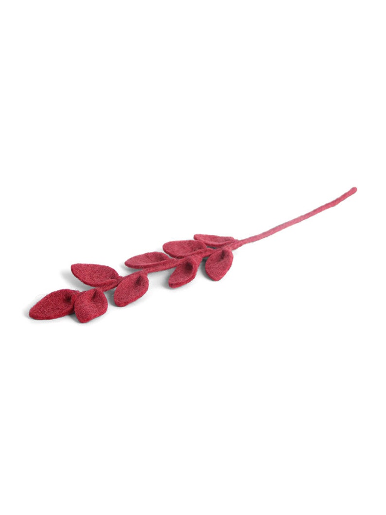 Felted Wool Leaf Branch - Etsy