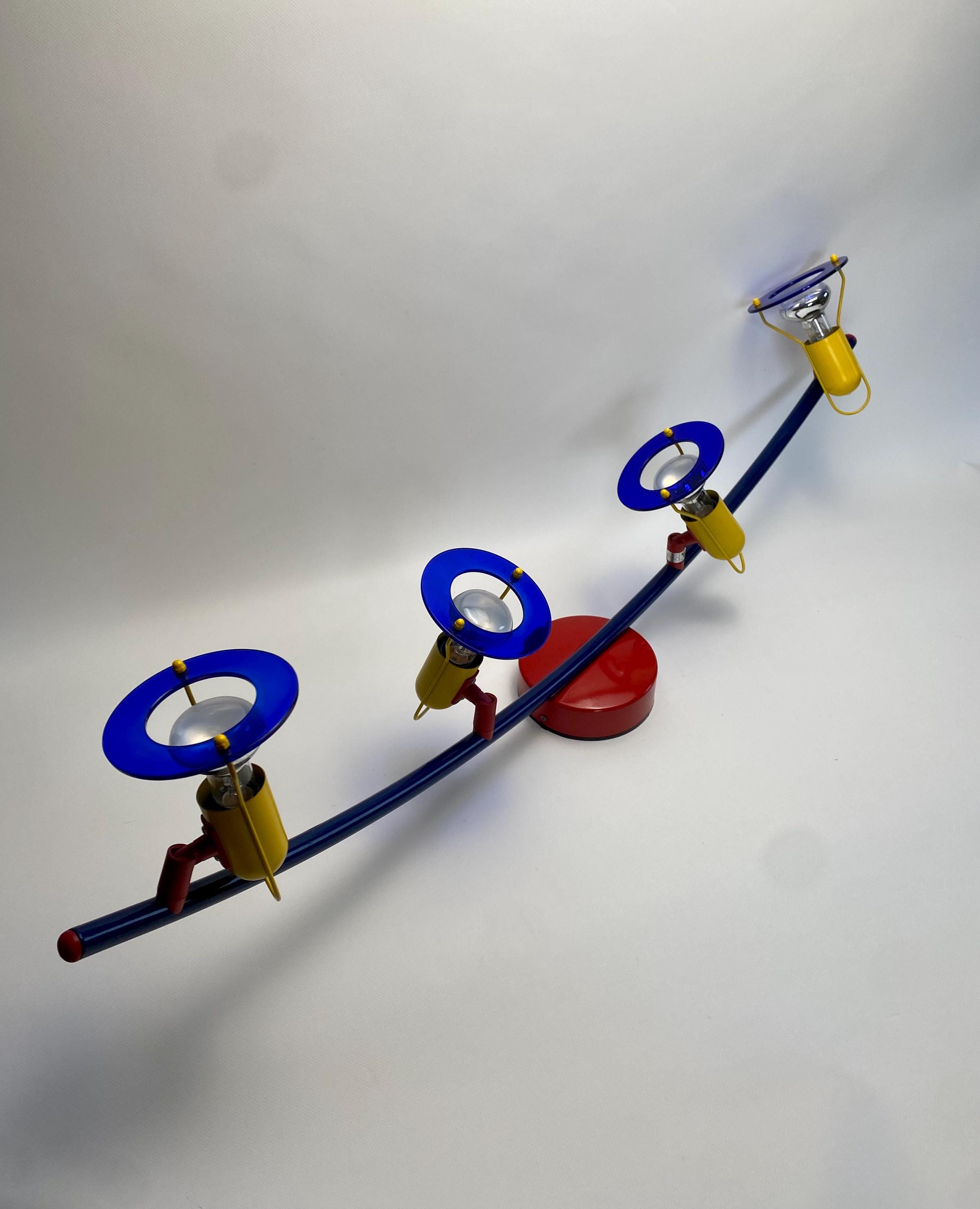 Vintage Memphis Ceiling Lamp / Briloner Leuchten / Retro Ceiling Lamp ...