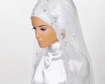Muslim Wedding Veil - Etsy