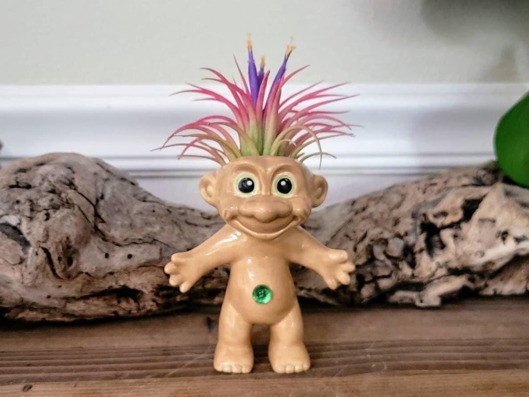 Troll Air Plant Holder / Bud Vase / Mini Pot - Small Ceramic Planter ...