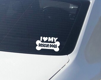 I Love My Rescue Dog | Etsy