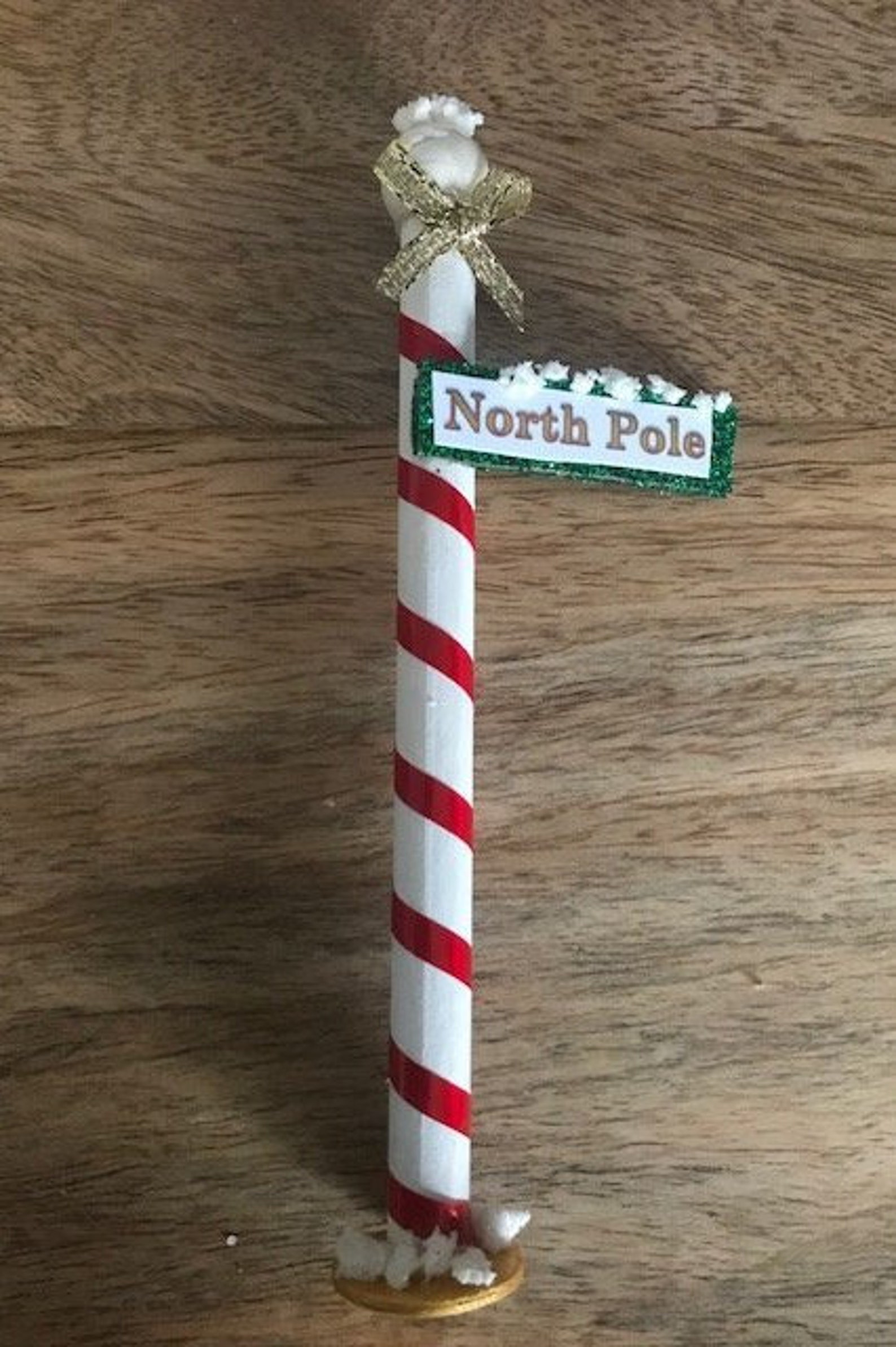Dollhouse Miniature North Pole, Santa's Mini North Pole, 1:12 Scale ...