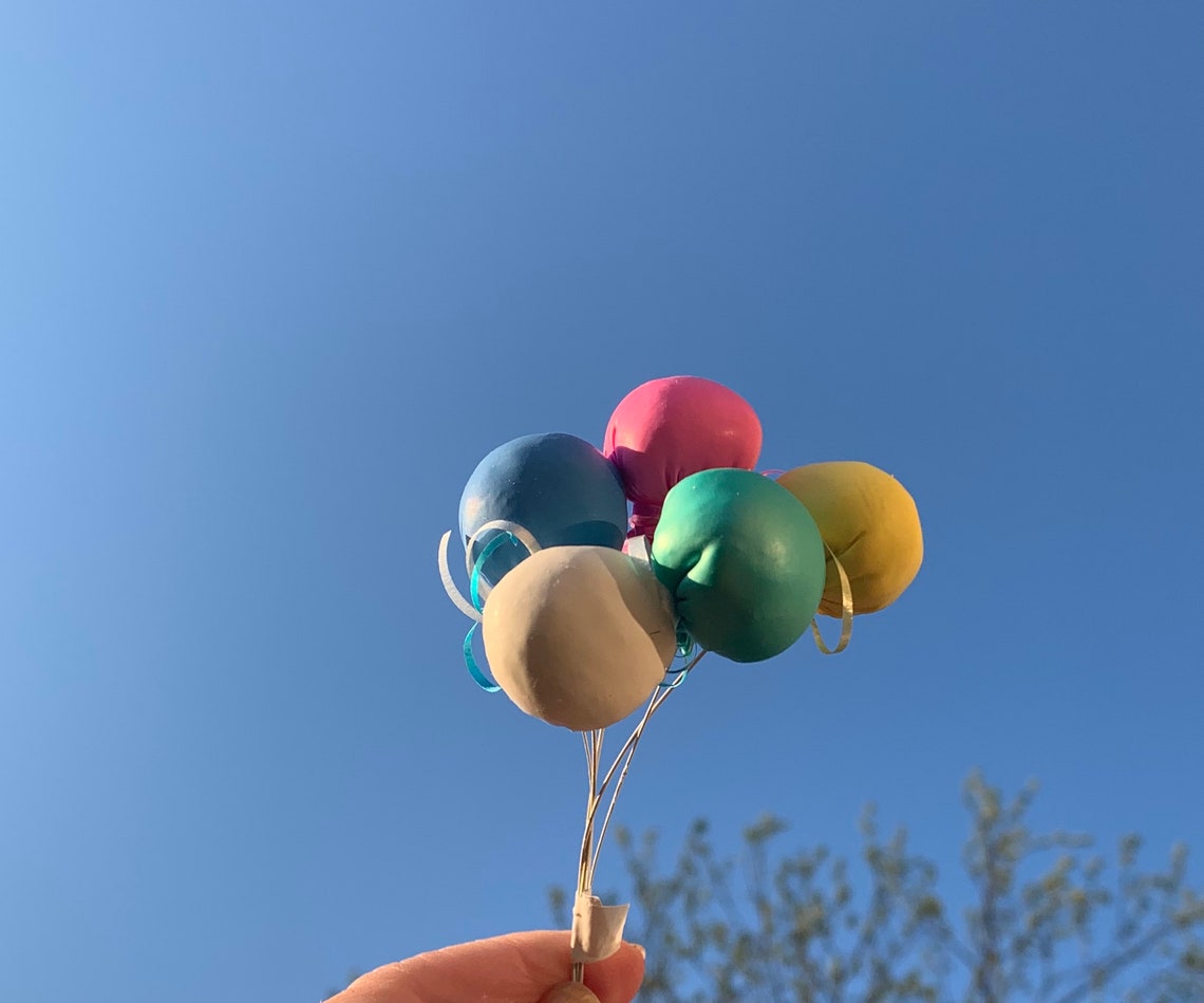 Dollhouse Miniature Balloons 1:12 Scale Miniature Birthday | Etsy
