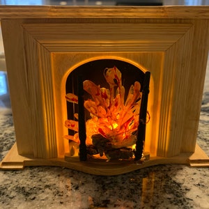 Dollhouse Miniature Fire Battery Operated, Mini Fire, Miniature ...
