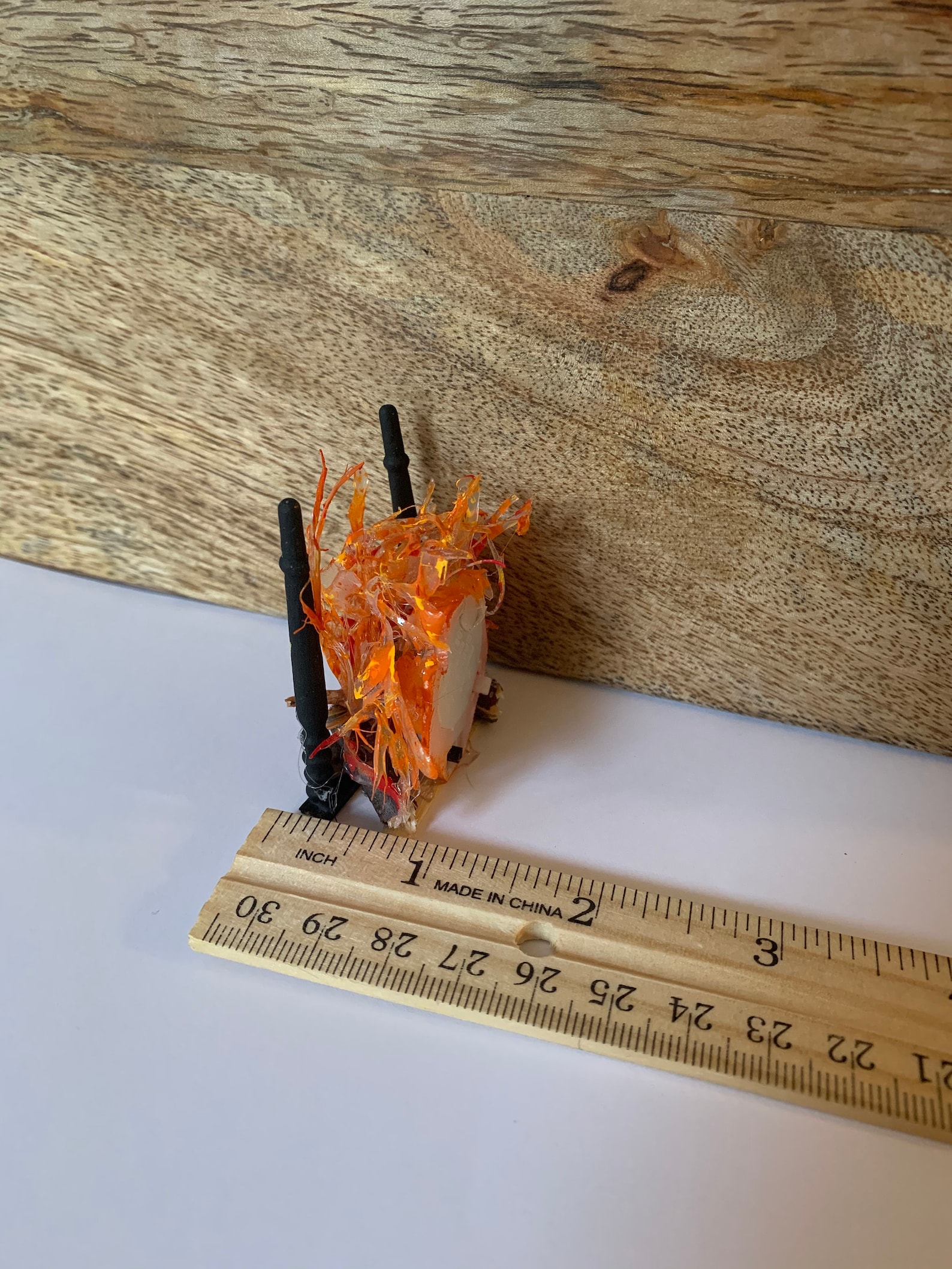 Dollhouse Miniature Fire Battery Operated, Mini Fire, Miniature ...