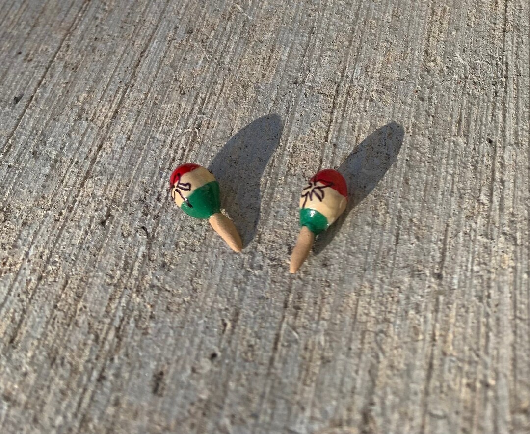 Dollhouse Miniature Maracas, 1:12 Scale, Mini Musical, Mini Percussion ...