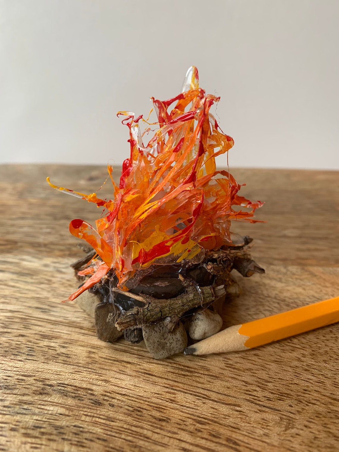 Dollhouse Miniature Fire Mini Campfire Miniature Fire Mini | Etsy UK