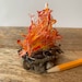 Dollhouse Miniature Fire, Mini Campfire, Miniature Fire, Mini Firepit ...