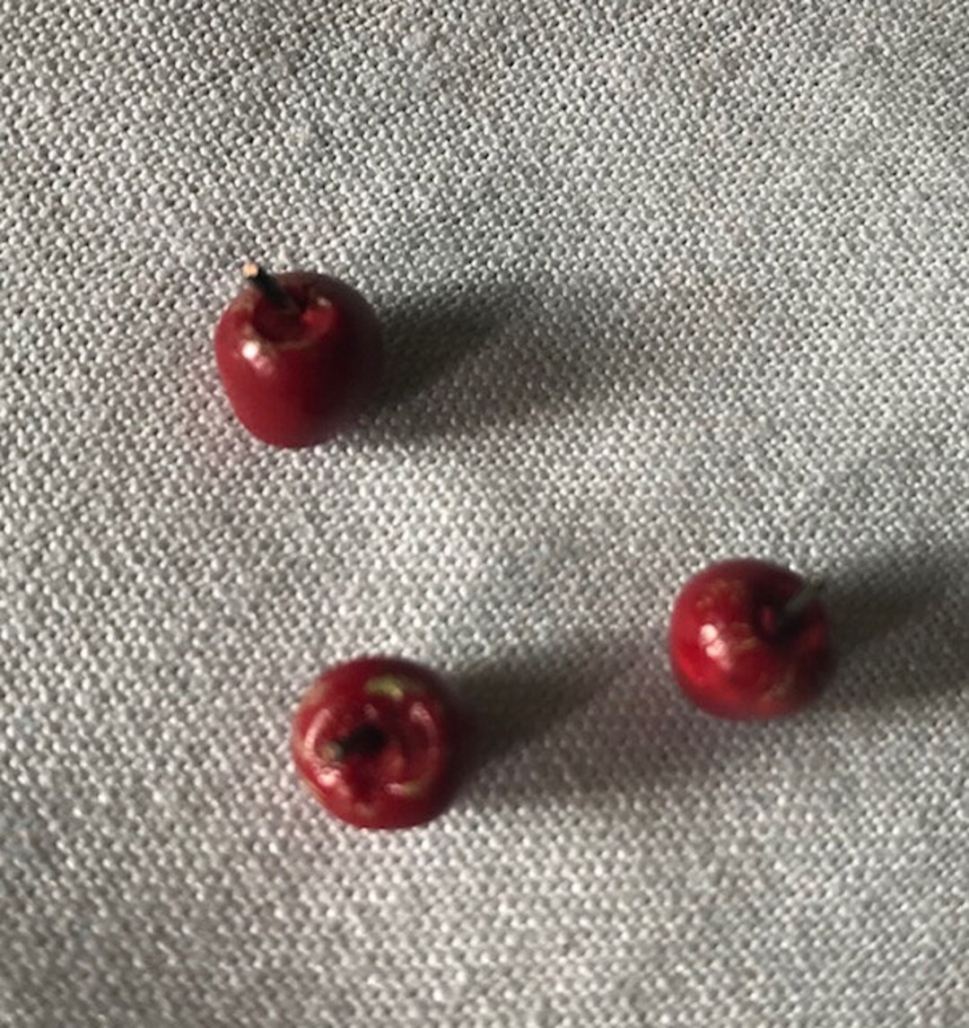 Dollhouse Miniature Apples Red, 1:12 Scale, Dollhouse Accessory ...