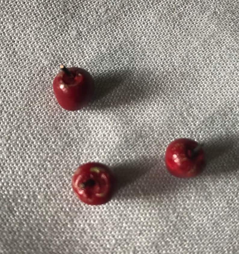 Dollhouse Miniature Apples Red 1:12 Scale Dollhouse | Etsy