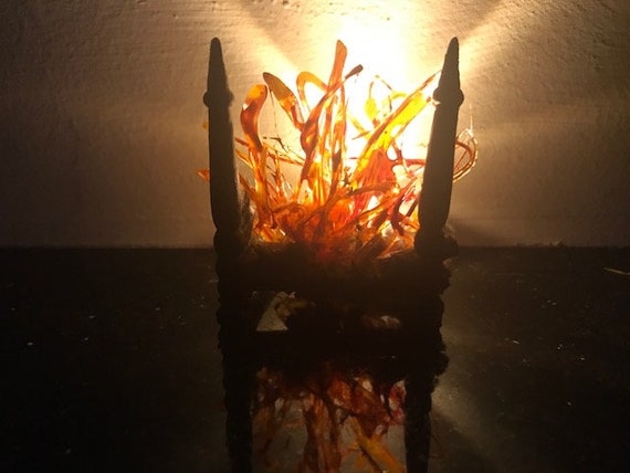 Dollhouse Miniature Fire Battery Operated mini fire | Etsy