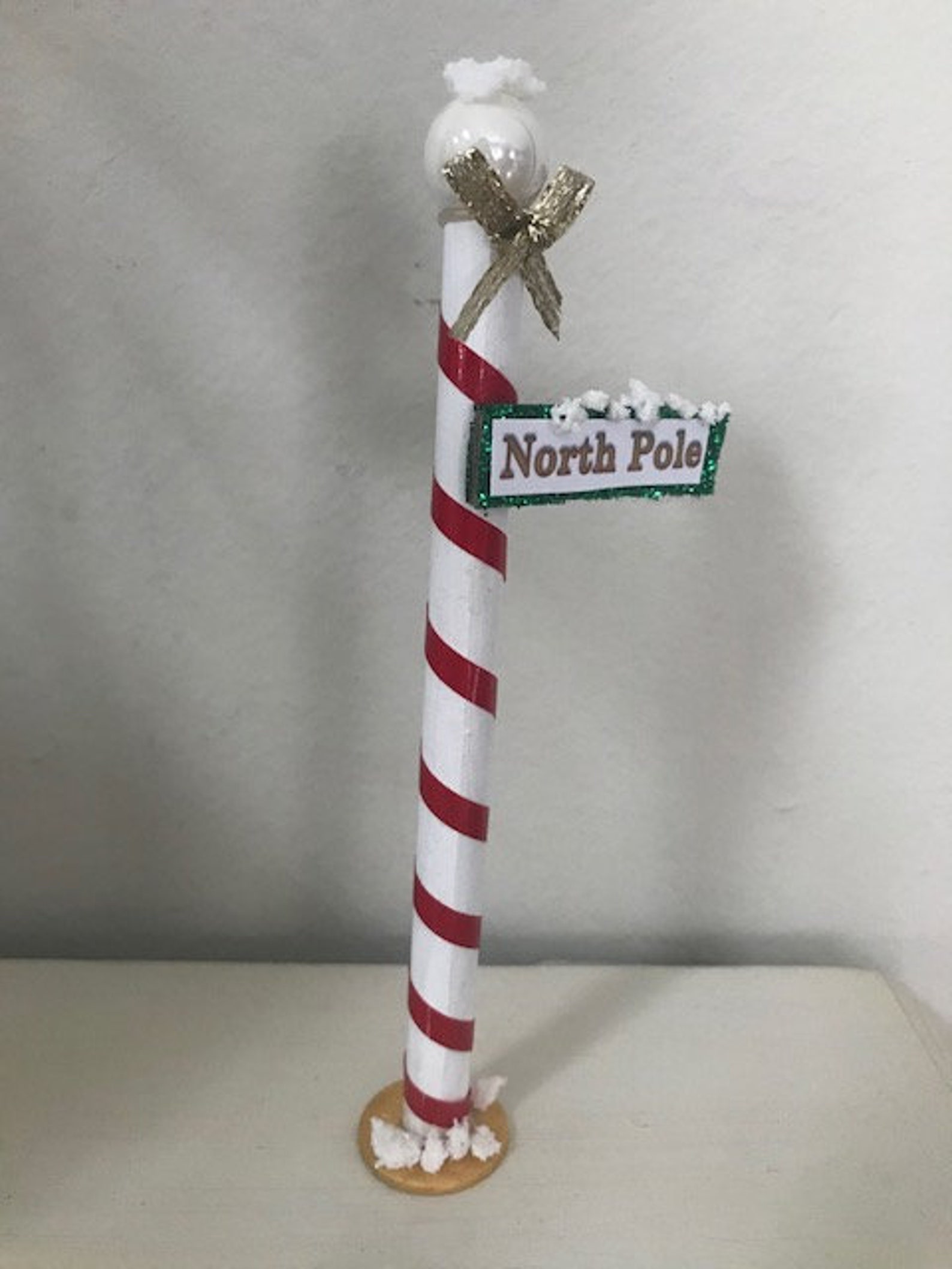 Dollhouse Miniature North Pole, Santa's Mini North Pole, 1:12 Scale ...