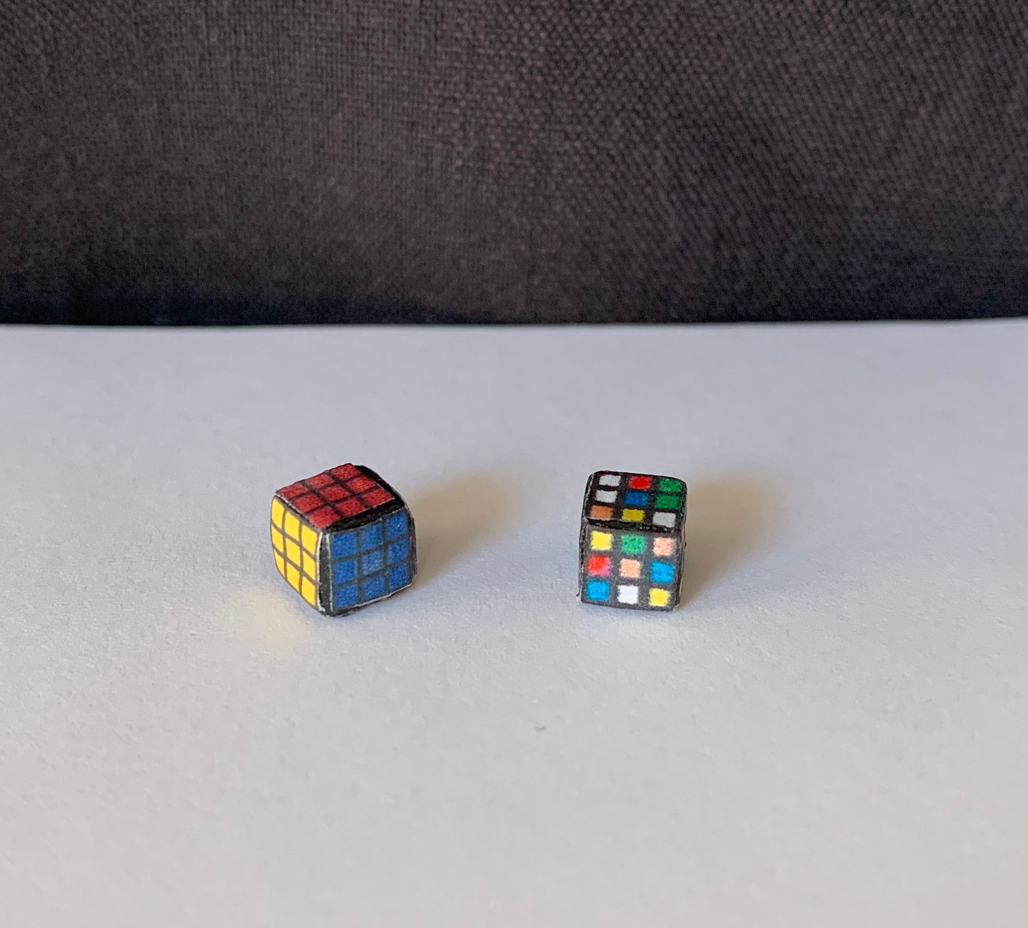 Dollhouse Miniature Rubik’s Cube, Solved or Unsolved, Mini Toy, Mini ...