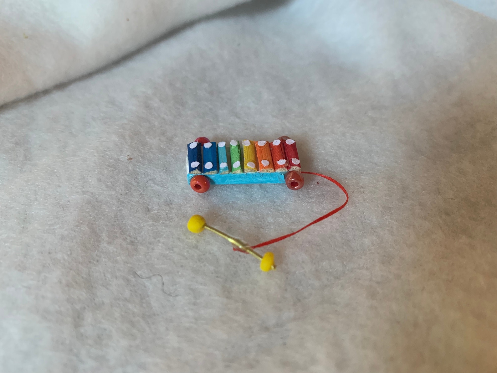 Dollhouse Miniature Toy Xylophone Mini Toy Nostalgic Toy | Etsy