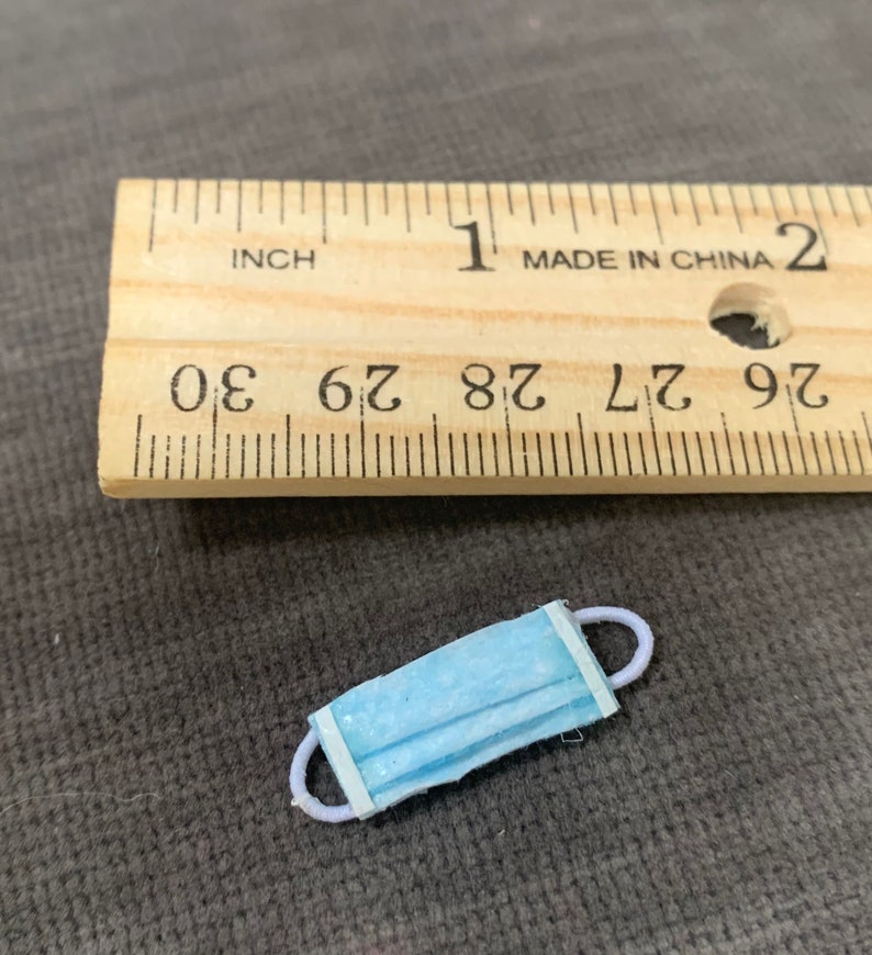 Dollhouse Miniature Face Mask 1:12 Scale Handmade Mini Mask - Etsy