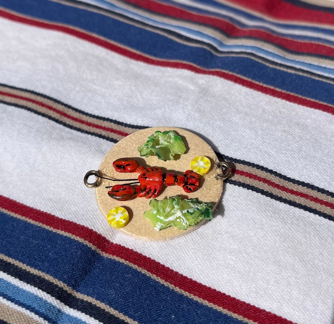 Dollhouse Miniature Lobster Platter, 1:12 Scale, Mini Food, Mini ...