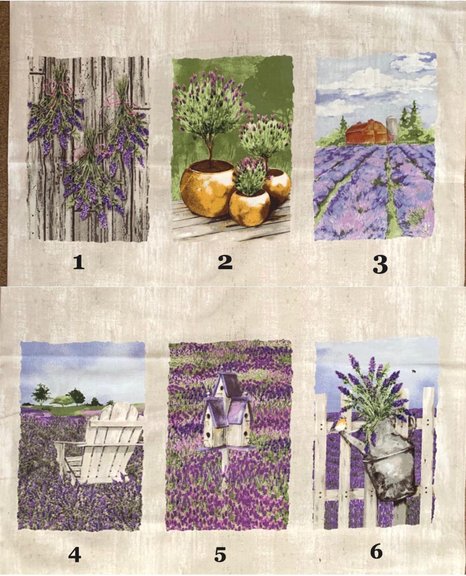 Lovely Lavender Panel Clothworks Fabric Barb Tourtillotte Cotton - Etsy