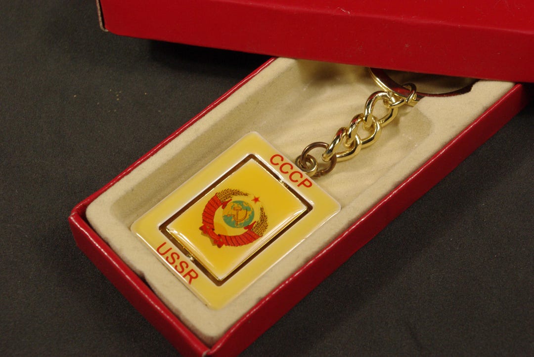 Soviet Union Flag Plastic Keychain - Etsy