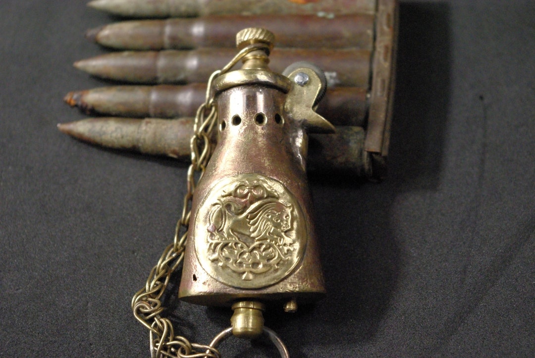 Vintage WW2 Soldier's Working Trench Art Cartridge Lighter. Handmade ...
