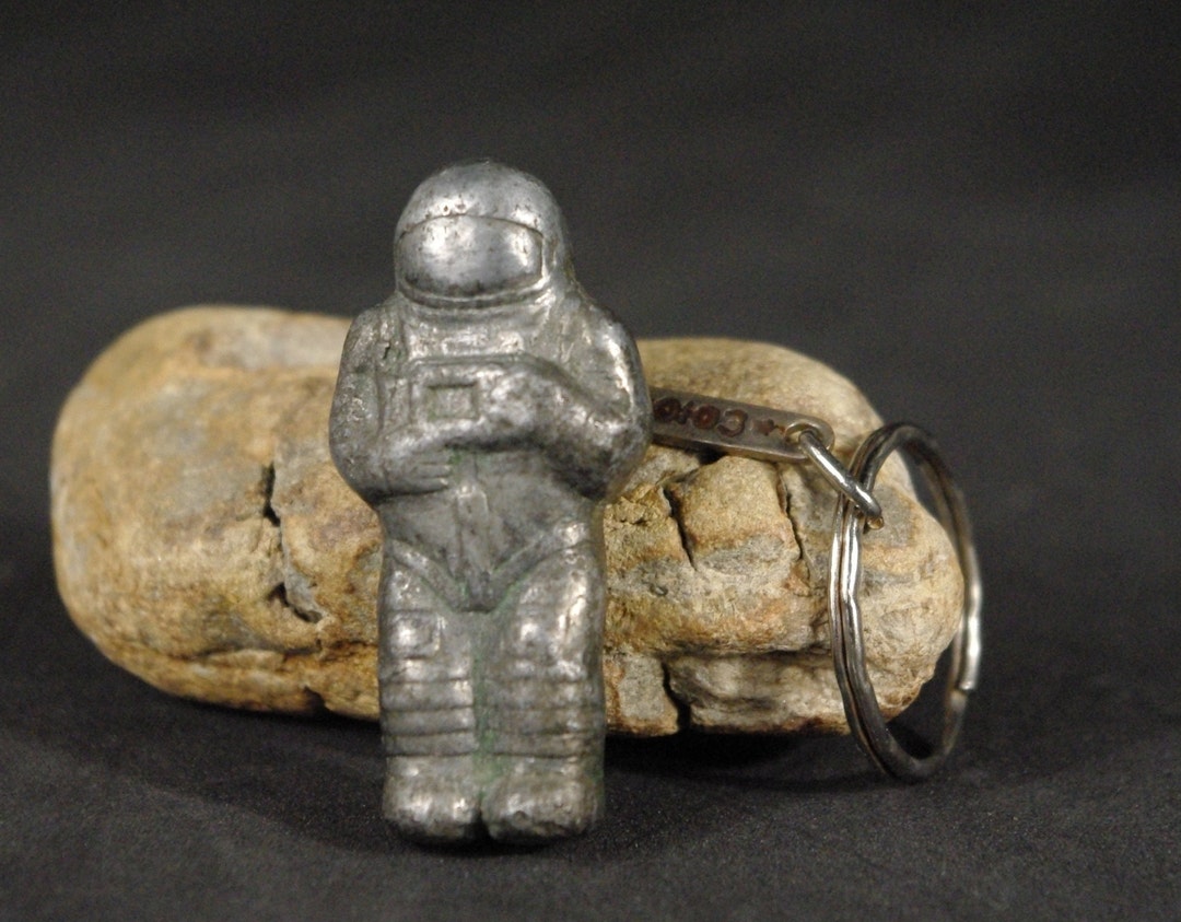 Soviet Keychain Astronaut, Vintage Keychain Astronaut, Space Keychain ...