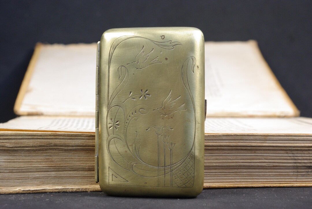 Cigarette Case Soviet Vintage Metal Smoking Box Tobacciana USSR Old ...