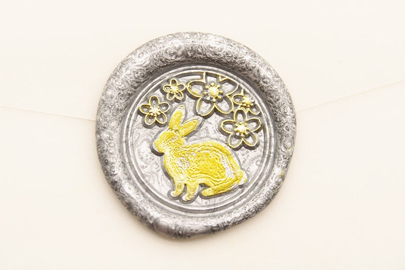 Rabbit Easter Bunny Wax Seal Stamp Set,christmas Gift Animal Wax Seal ...