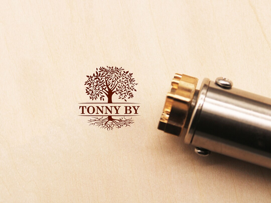 Custom Wood Branding Iron With Tree-personalize Branding Iron-fathers ...