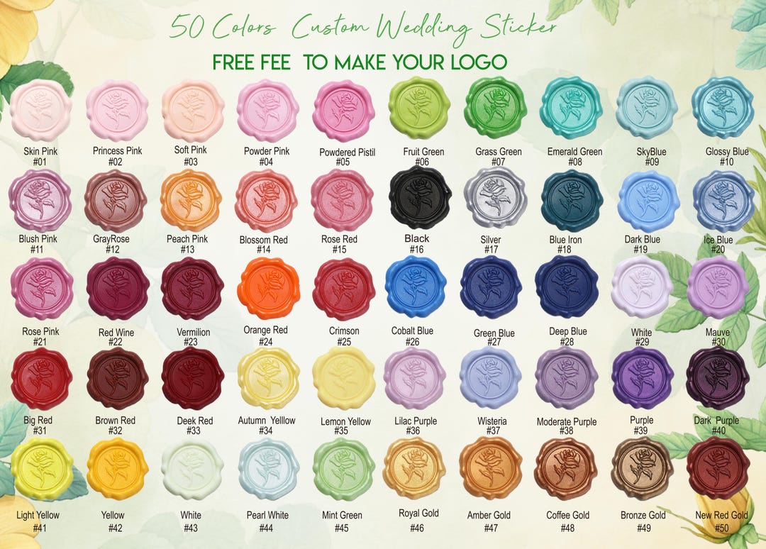 Custom Wax Seals, Personalized Wax Seals Stickers, Handmade Wax Seal ...