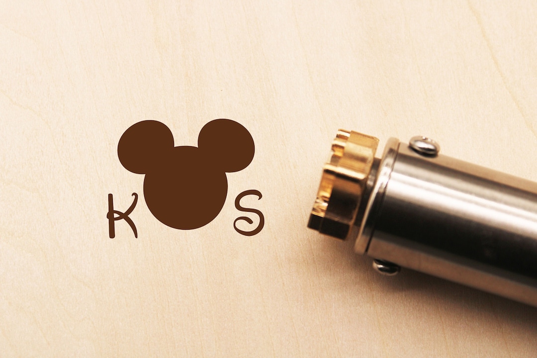Custom Mickey Mouce Wood Burning Stamp With Initial /electric Branding ...