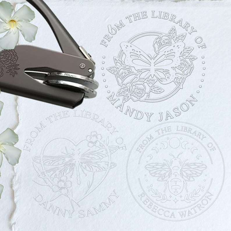 Insect Embosser Stamp, Insect Book Embosser ,custom Logo Embosser ...