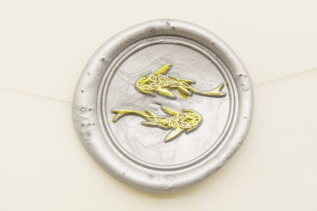 Koi Fish Wax Seal Stamp - Wedding Invitation Stamp - Birthday Party ...