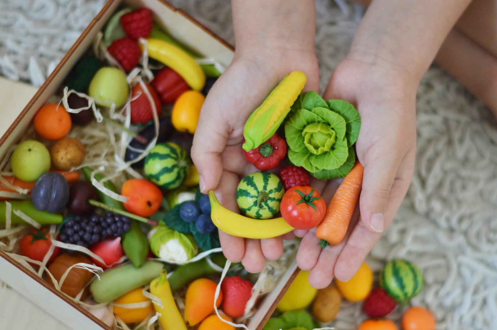 Miniature Vegetables Vegetable Garden Montessori Learning Toys - Etsy