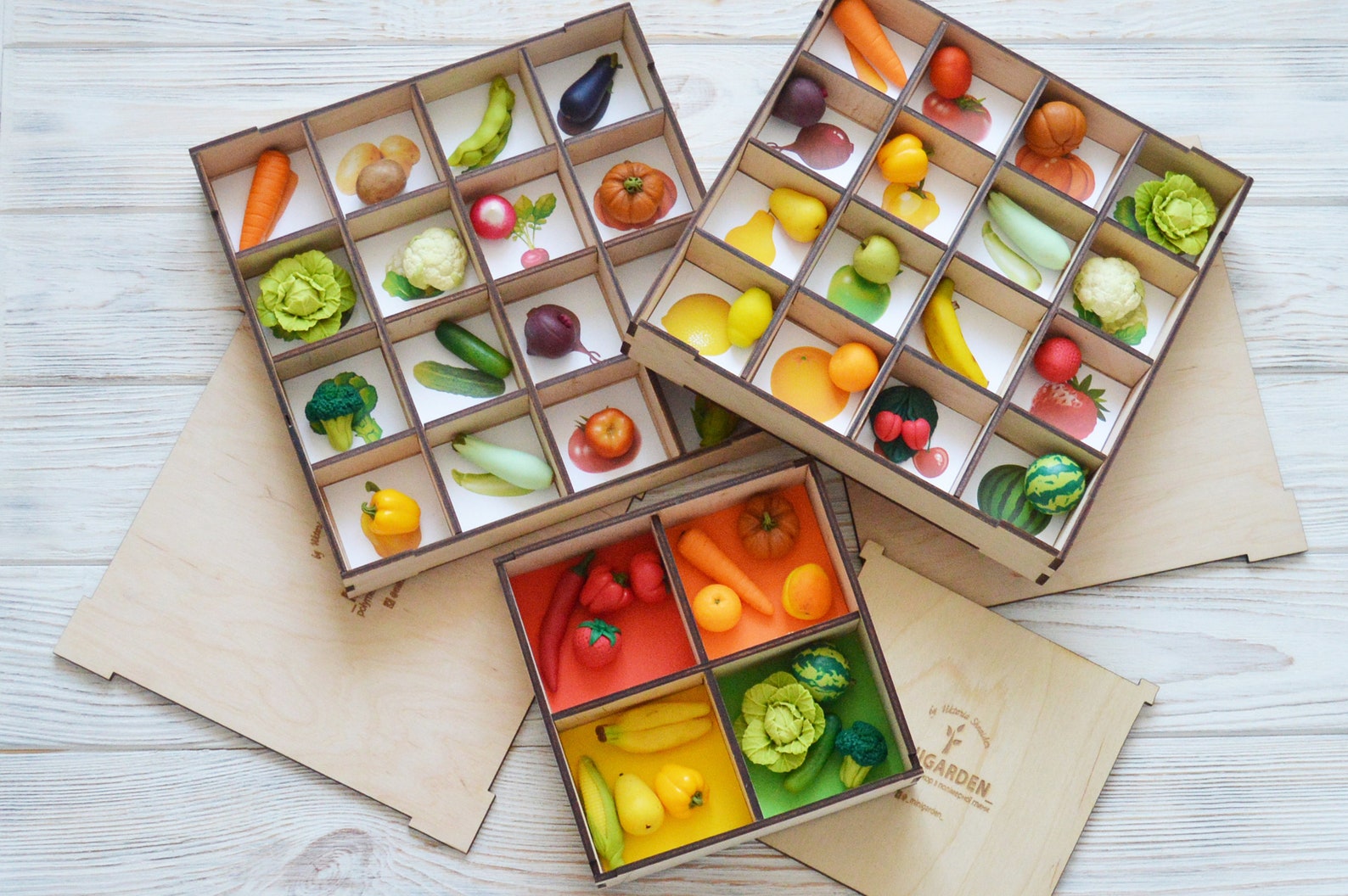 Sorting Set Polymer Clay Vegetables Montessori Objects First - Etsy