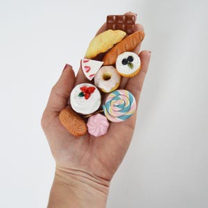 Miniature Sweets Set – Handmade Polymer Clay Play Food – Montessori ...