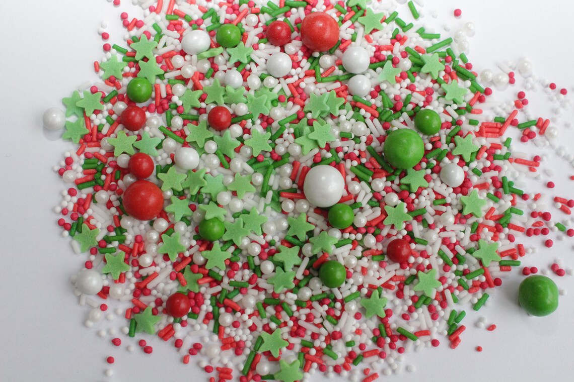 Merry Christmas Sprinkles Mix - Etsy