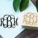 Custom Rubber Stamp,wedding Stamp， Initials Wood Rubber Stamp，diy ...