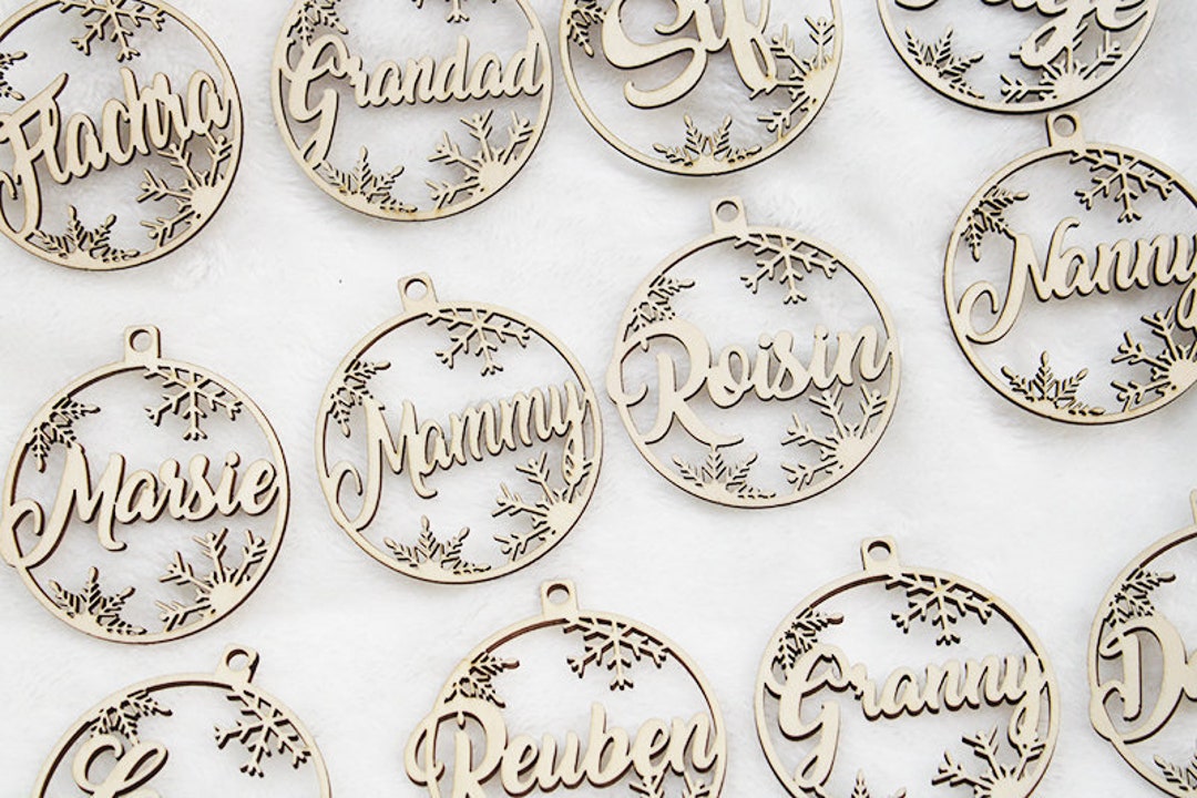 Personalized Name Christmas Ornaments ,wooden Ornaments for Christmas ...