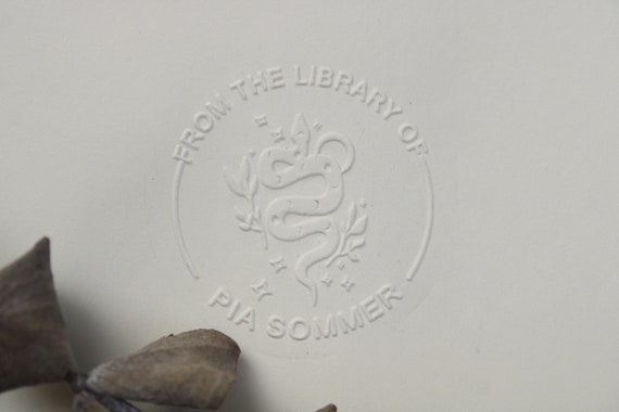 Snake Library Embosse Stampfrom the Library of Stamplibrary - Etsy
